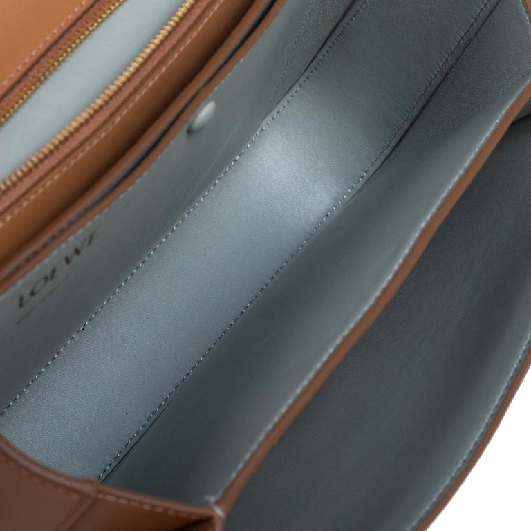 Loewe Tan Leather Anagram Flap Shoulder Bag at 1stDibs