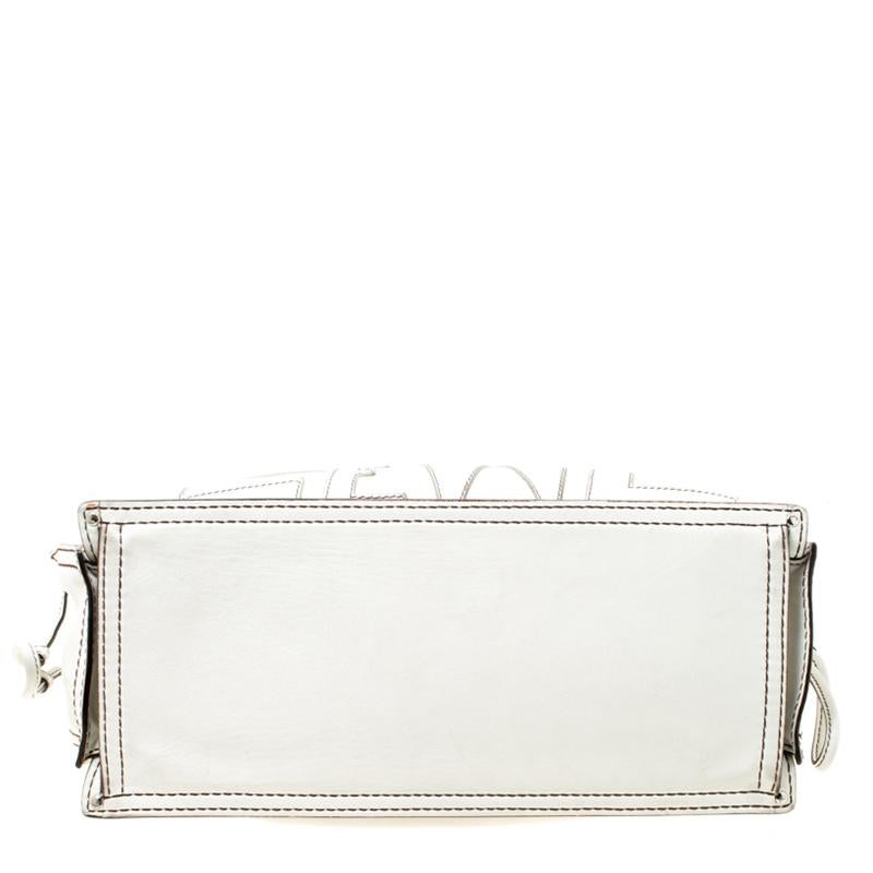 Loewe White Leather Shopping Tote For Sale at 1stDibs | loewe white ...