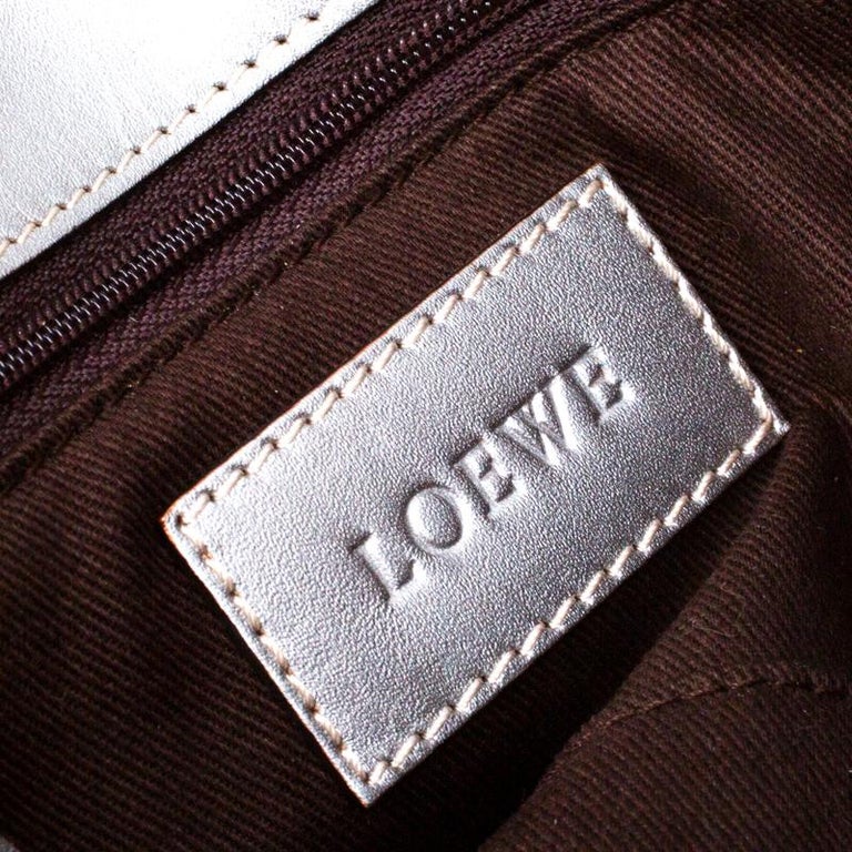 Loewe White Signature Printed PVC Shoulder Bag For Sale at 1stDibs ...