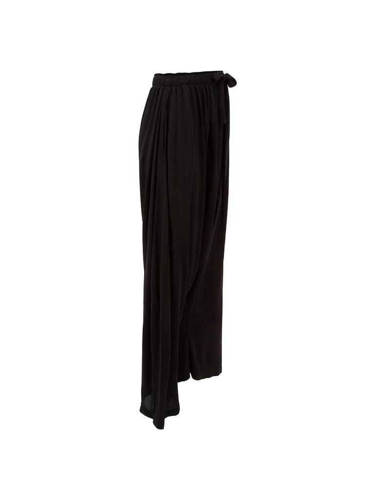 Loewe Women's Black High Rise Sagging Trousers For Sale at 1stDibs