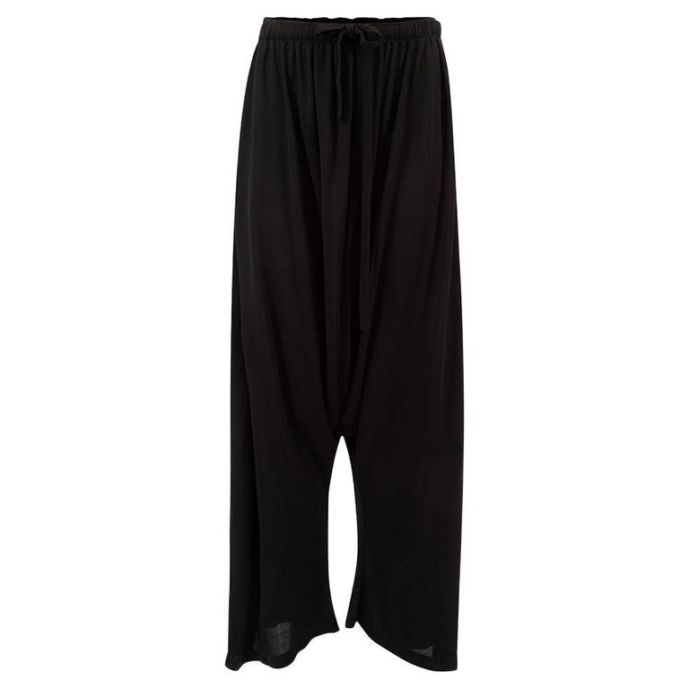Loewe Women's Black High Rise Sagging Trousers For Sale at 1stDibs