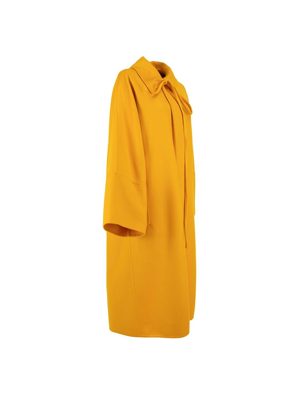 Loewe Women's Mustard Yellow Wool Long Coat at 1stDibs