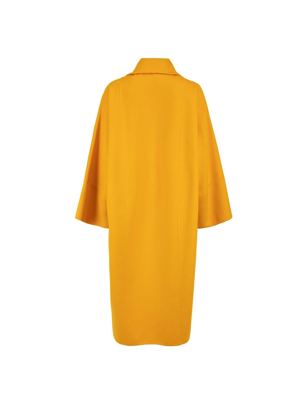 Loewe Women's Mustard Yellow Wool Long Coat at 1stDibs