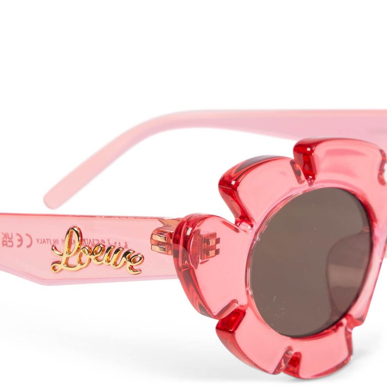 LOEWE x PAULA IBIZA transparent pink FLOWER Sunglasses LW40088U For ...