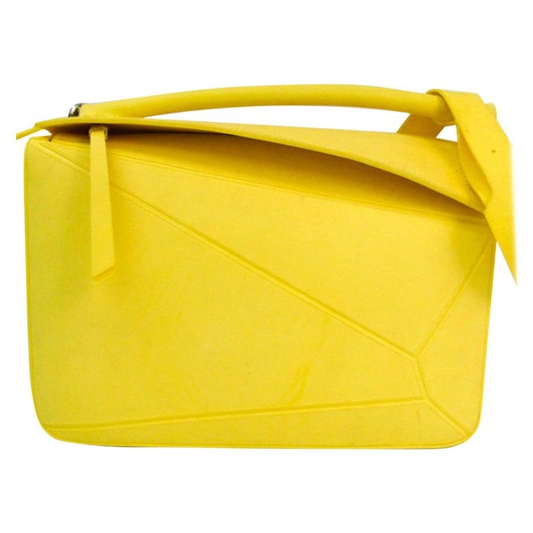 Loewe Yellow Rubber Puzzle Bag For Sale at 1stDibs | loewe puzzle bag