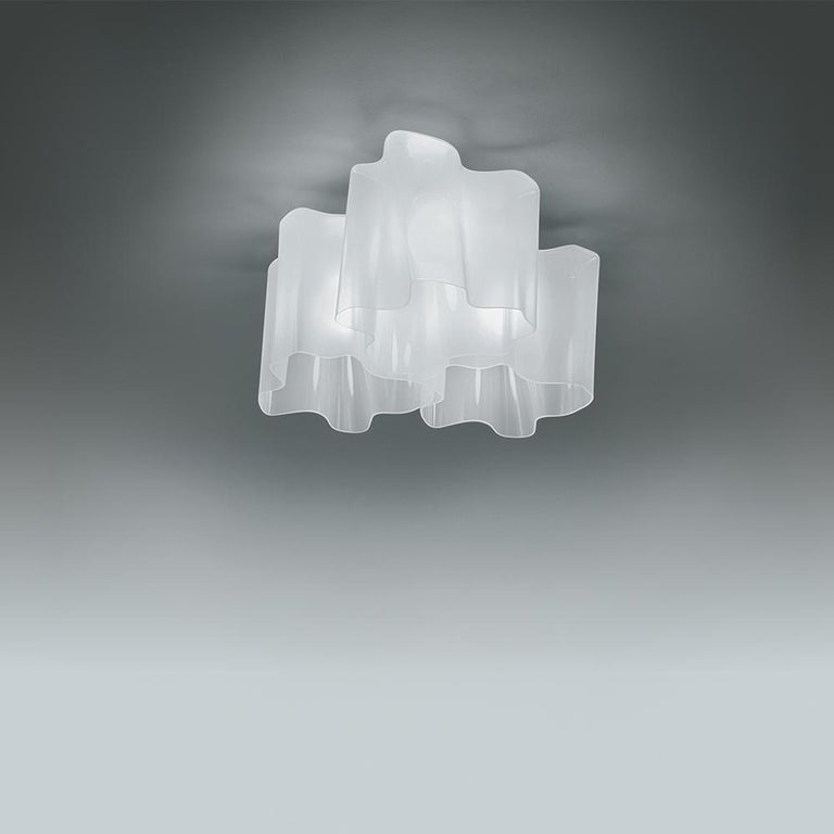 Logico Triple Nested Ceiling Light in Milky White for Artemide For Sale ...