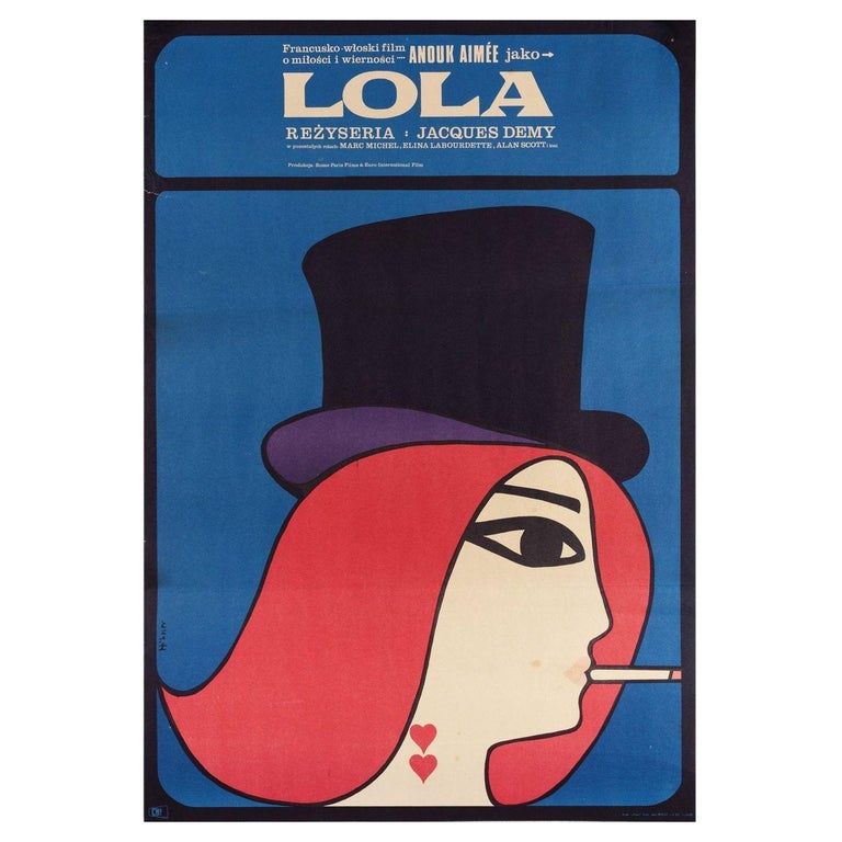 Affiche A1 polonaise du film Lola, 1961 En vente sur 1stDibs