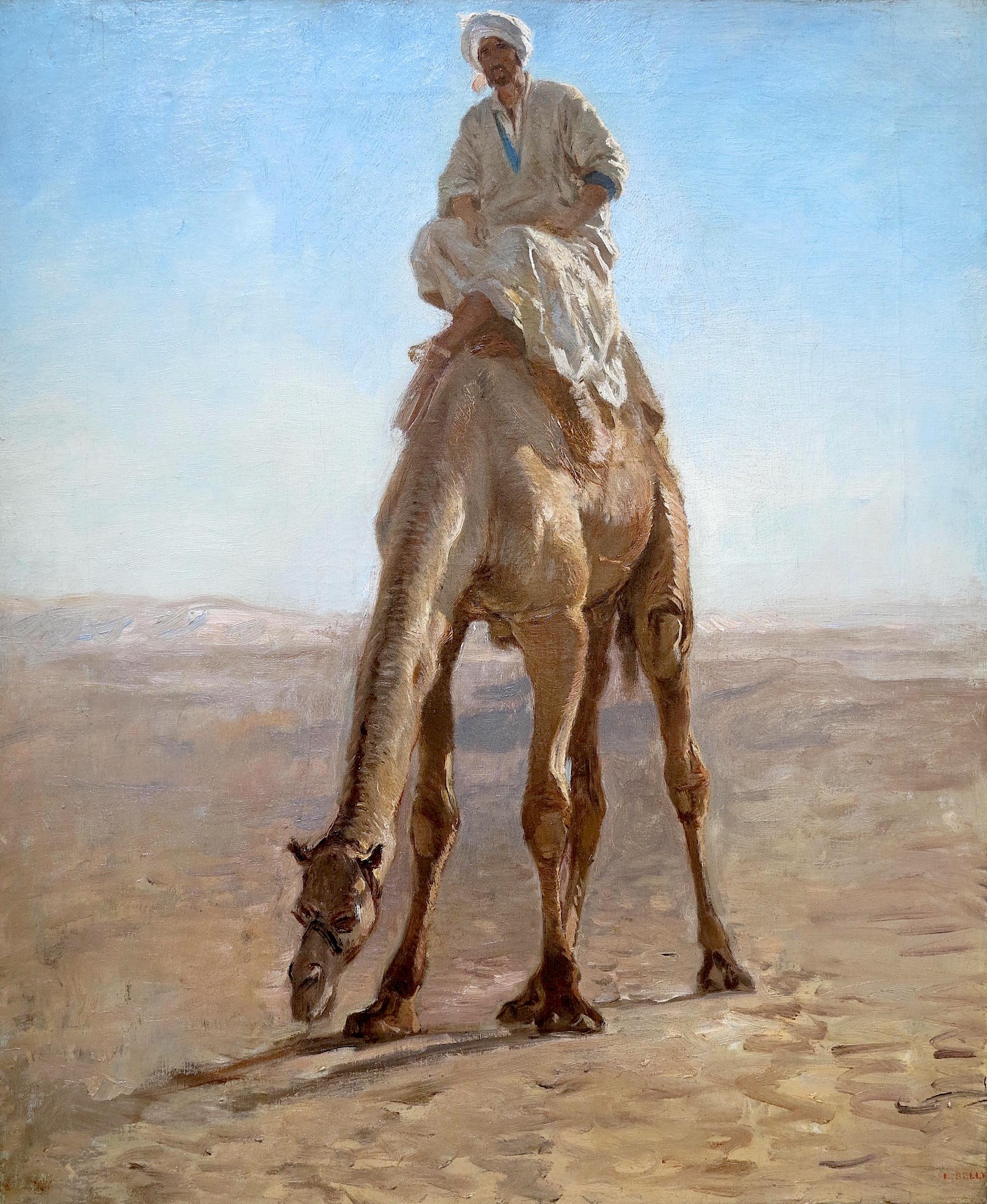 Léon Adolphe Belly - Meharist, study for Pilgrims going to Mecca (1861 ...