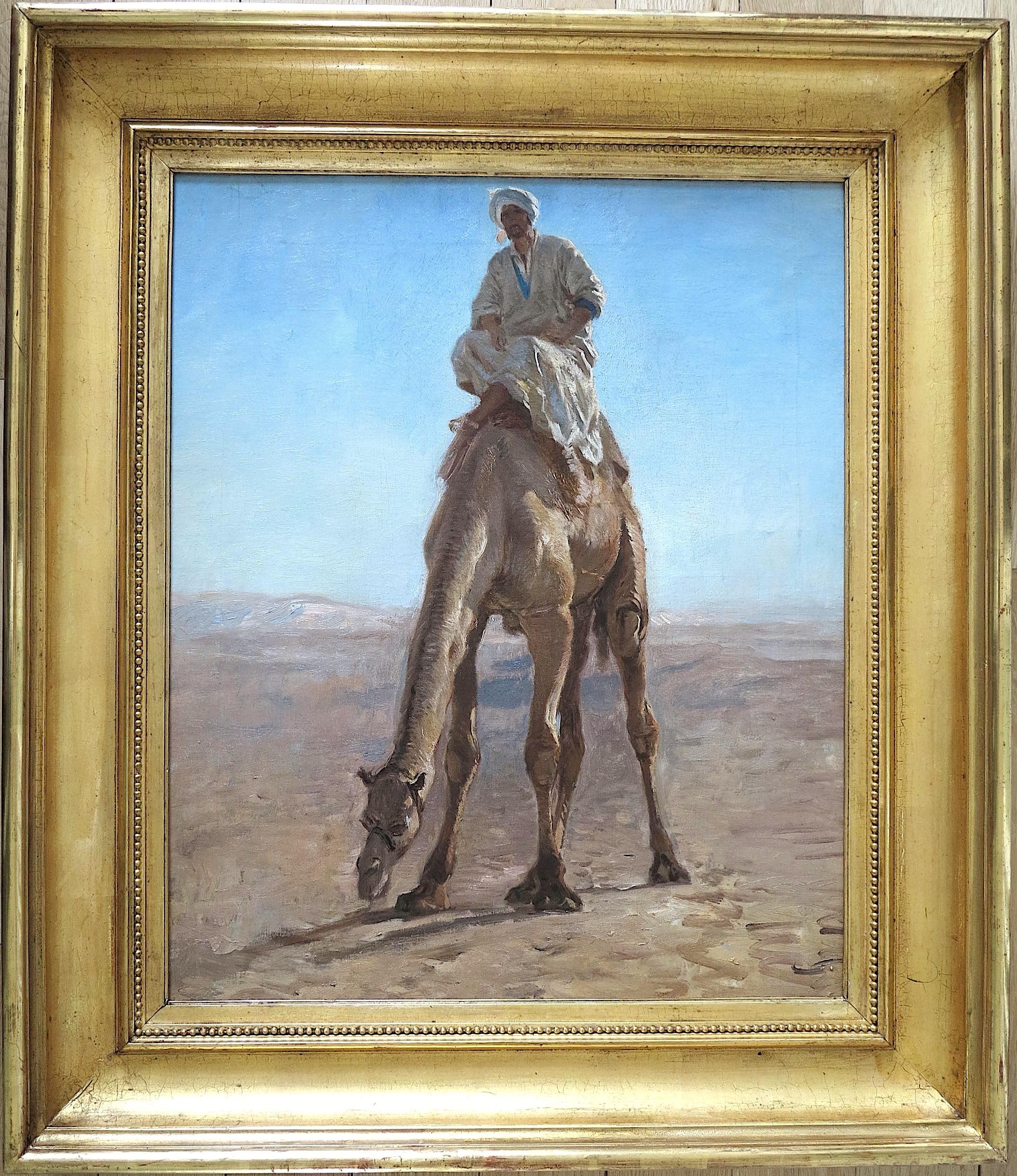 Léon Adolphe Belly - Meharist, study for Pilgrims going to Mecca (1861 ...
