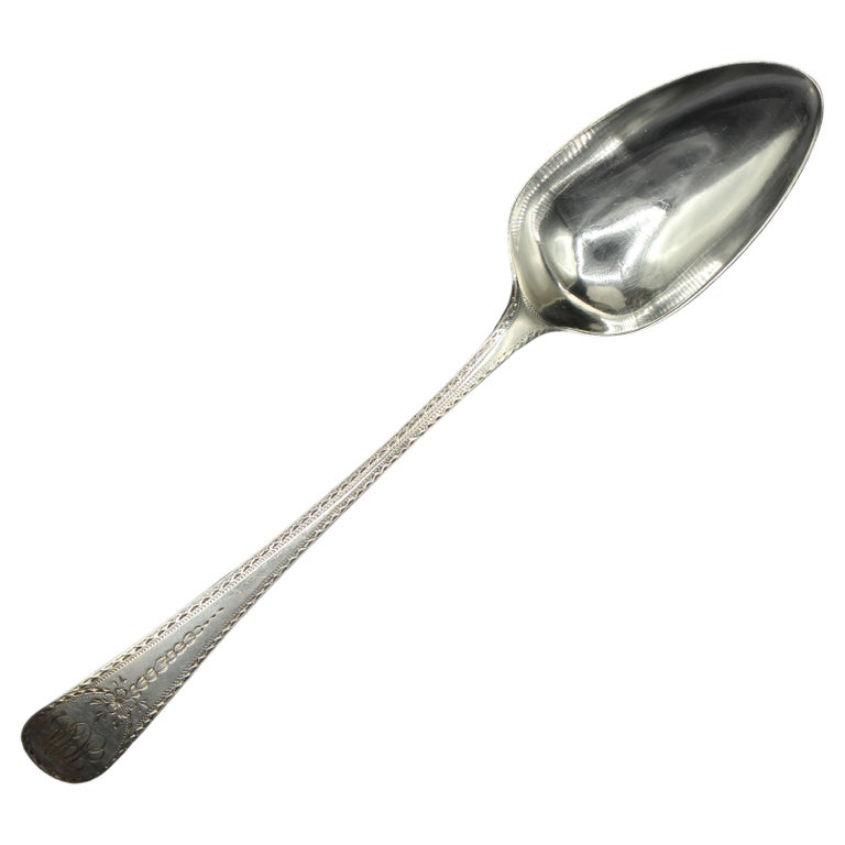 London 1797 Sterling Table Spoon For Sale at 1stDibs