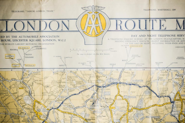 London AA Map For Sale at 1stDibs