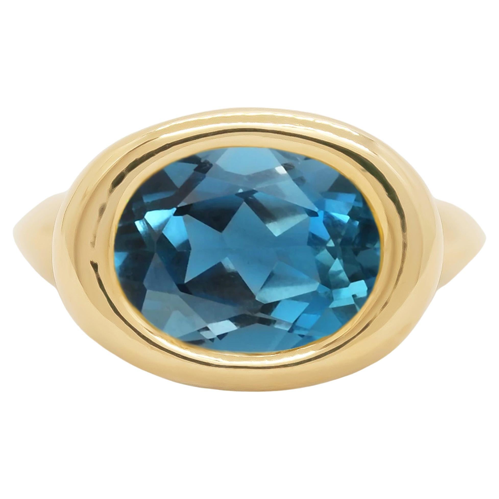 Gorgeous Mid-Century Modernist Smoky Topaz Gold Ring at 1stDibs | smoky ...