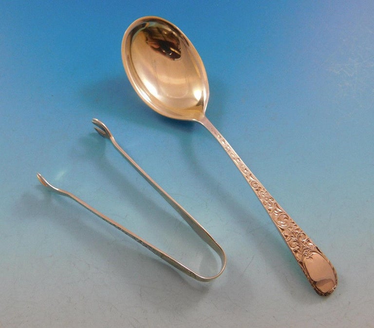 London Engraved by Birks Sterling Silver Flatware Set Service 170 ...