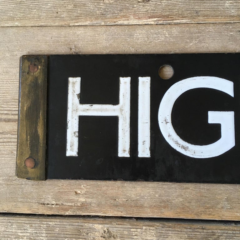 London Underground Tube Destination Board 1938 Morden, High Barnet at ...