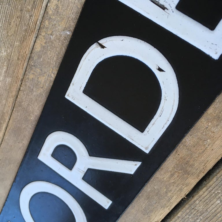 London Underground Tube Destination Board 1938 Morden, High Barnet at ...