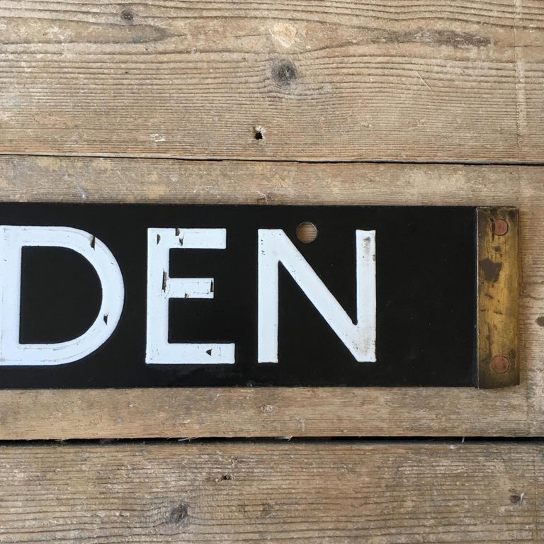 London Underground Tube Destination Board 1938 Morden, High Barnet at ...