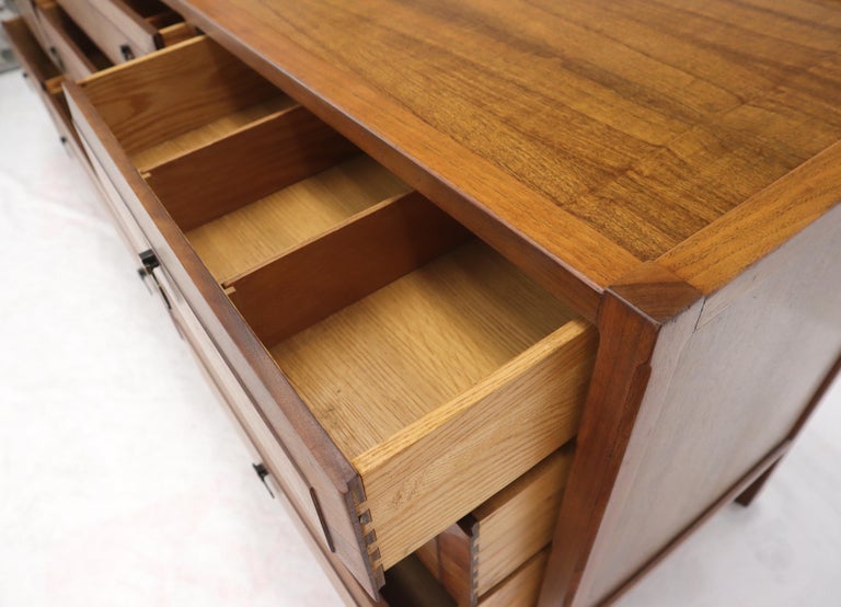 Long 9 Beveled Front Drawers Dresser Credenza by Widdicomb For Sale at ...