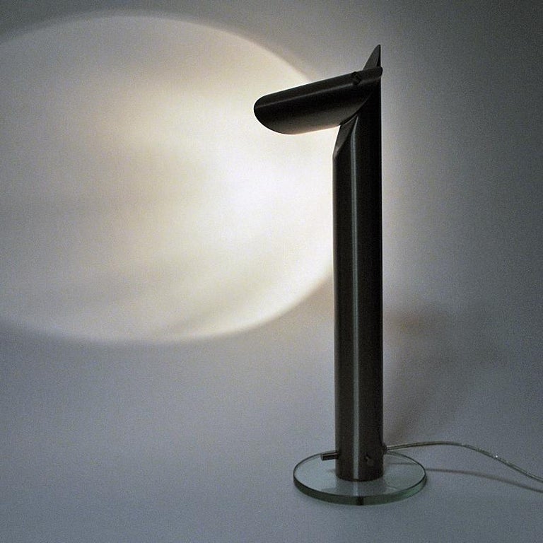 Long and Stylish Metal Table Lamp by Markslöjd, Sweden, 1980s For Sale ...