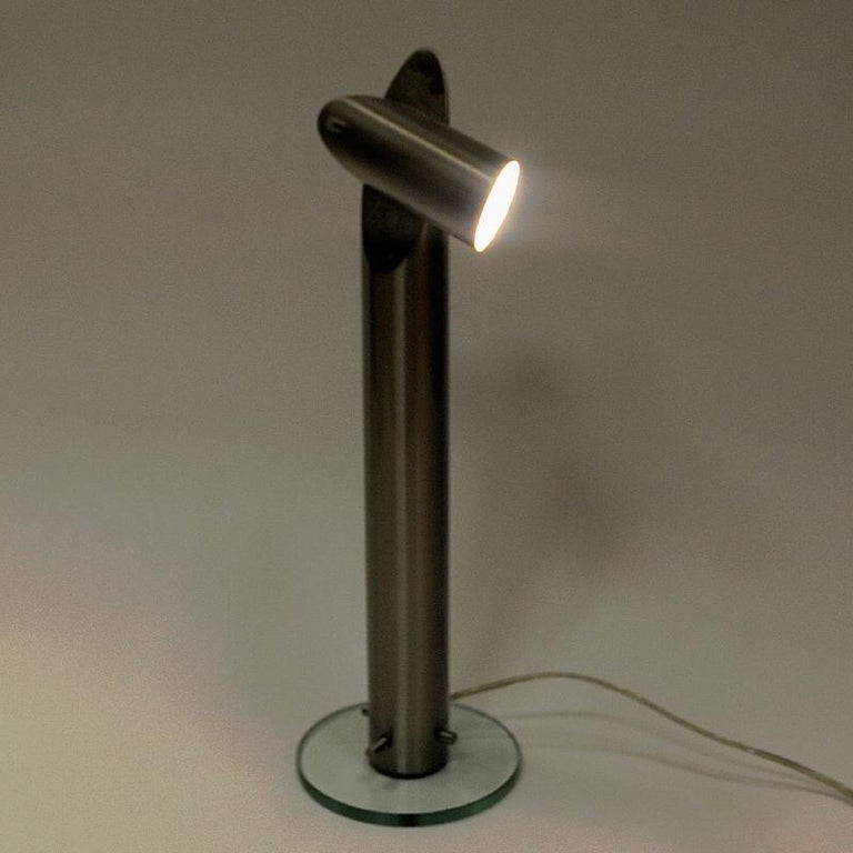 Long and Stylish Metal Table Lamp by Markslöjd, Sweden, 1980s For Sale ...