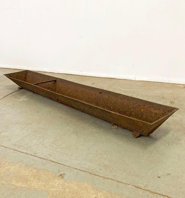 Long 73" Antique Cast Iron Feeding Trough at 1stDibs