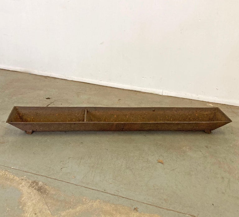 Long 73" Antique Cast Iron Feeding Trough at 1stDibs