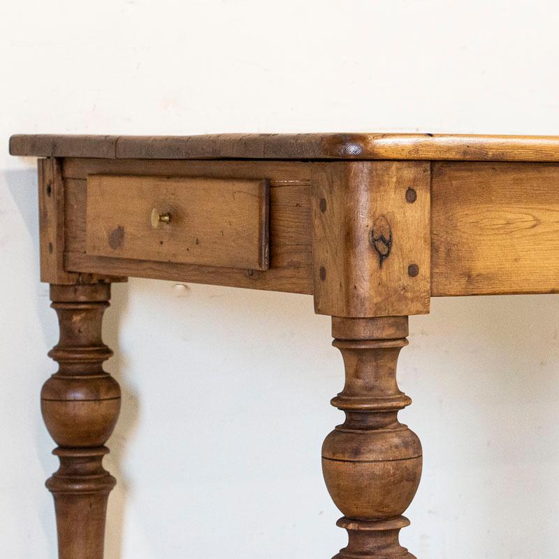 Long Antique Farm Table with Turned Legs from Denmark at 1stDibs
