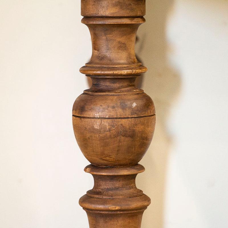 Long Antique Farm Table with Turned Legs from Denmark at 1stDibs