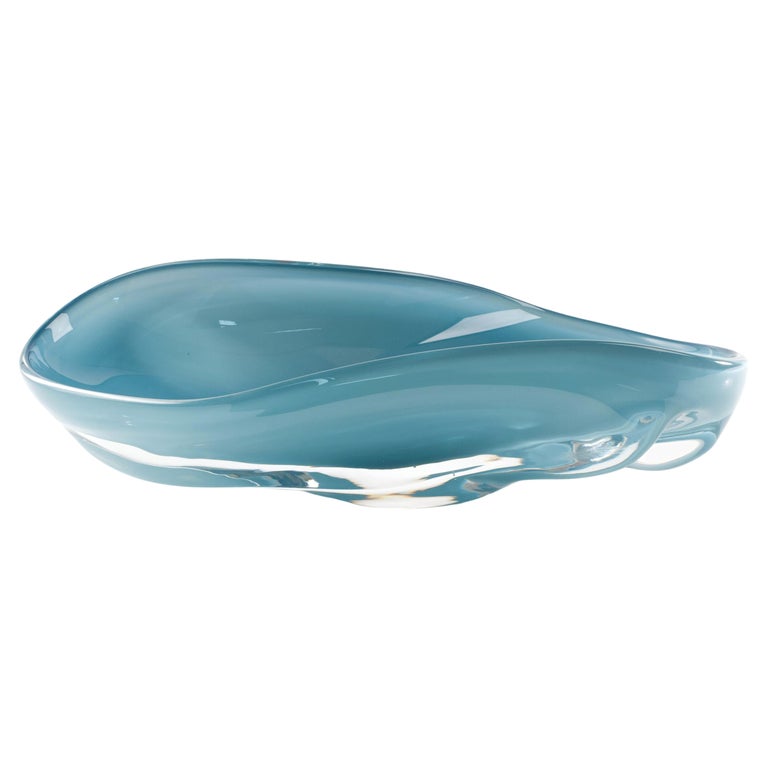 Long Blue Sway Bowl by SkLO For Sale at 1stDibs