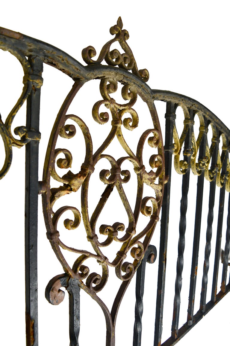 Long Cast Iron Window Guard with Shield at 1stDibs