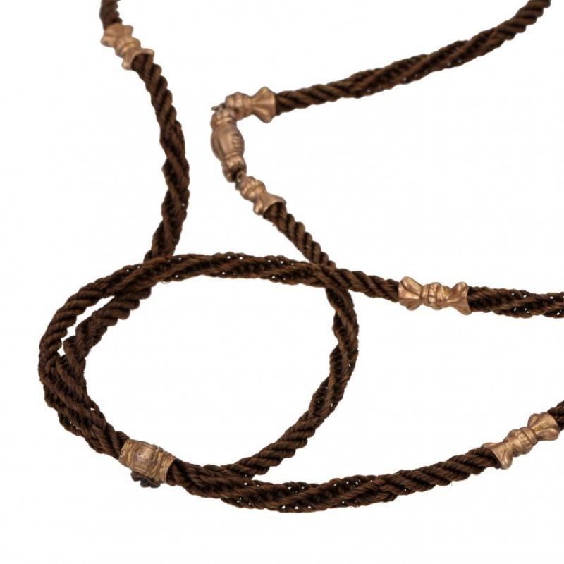 Long Chain Made of Braided Hair For Sale at 1stDibs | chain mase ...