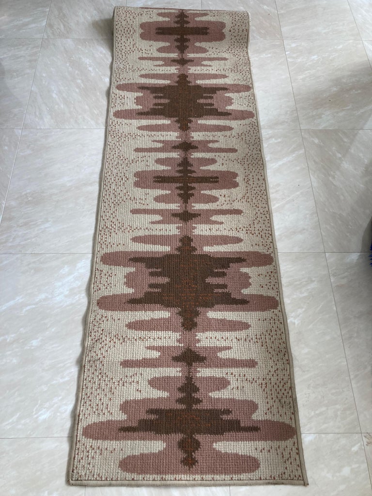 Long Design Organic Scandinavian Style Carpet, 1970s / Czechoslovakia ...