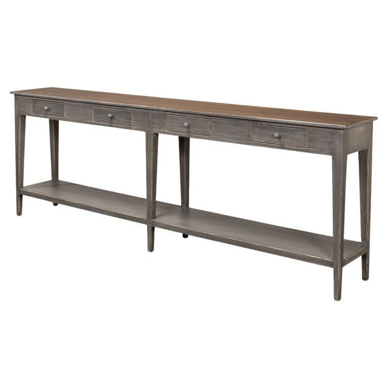 Long French Provincial Console Table For Sale at 1stDibs