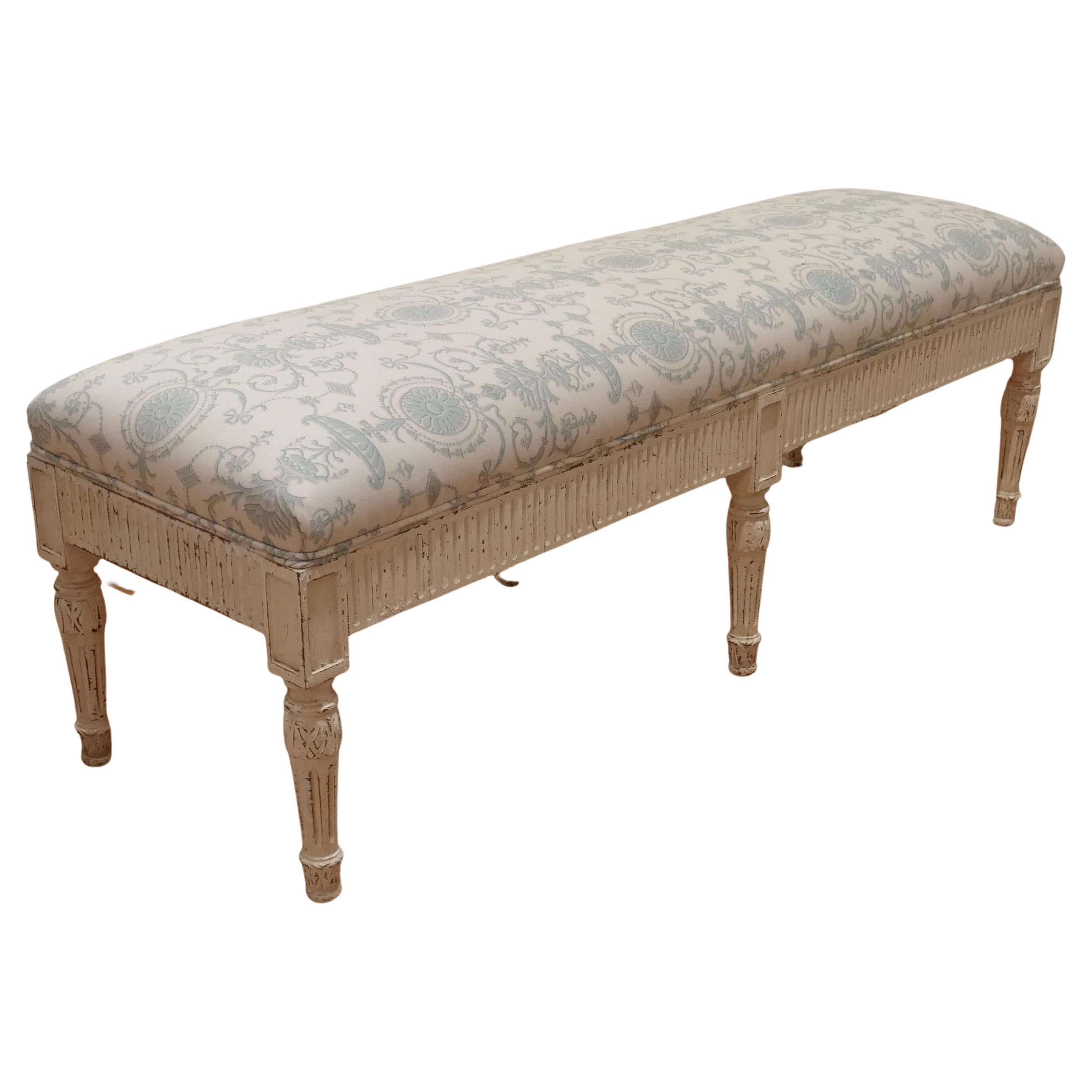 Antique 19th Century Upholstered Window Seat at 1stDibs