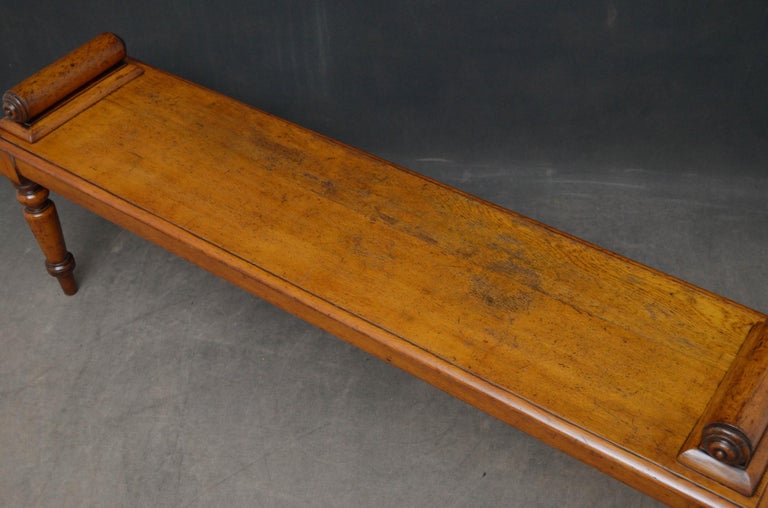 Long George IV Oak Hall Bench at 1stDibs