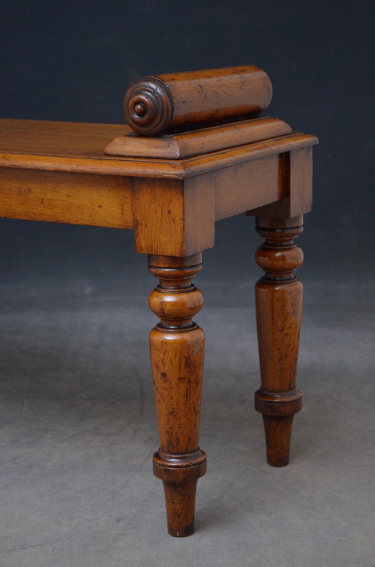 Long George IV Oak Hall Bench at 1stDibs