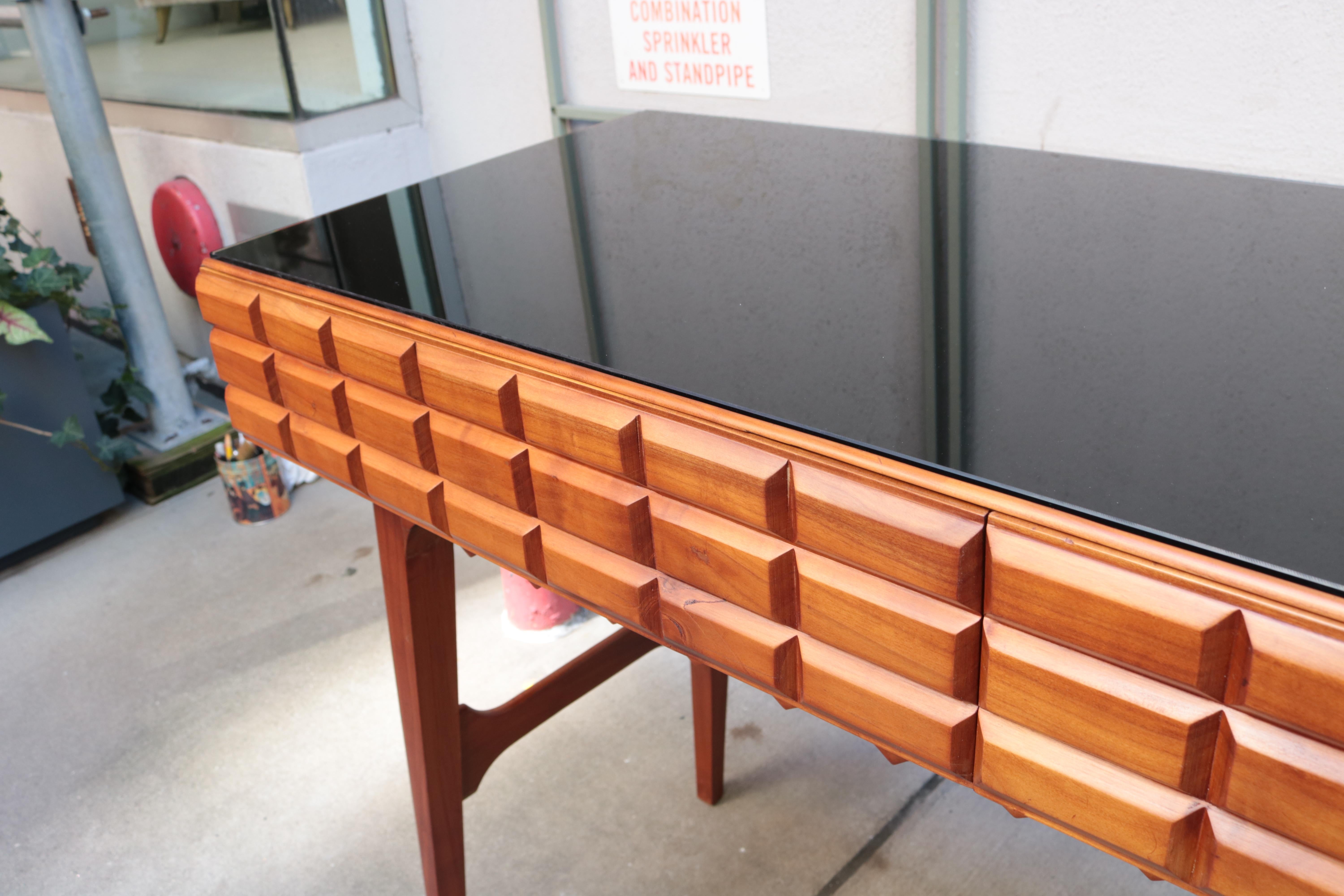 Long Italian Modernist Console Table For Sale at 1stDibs