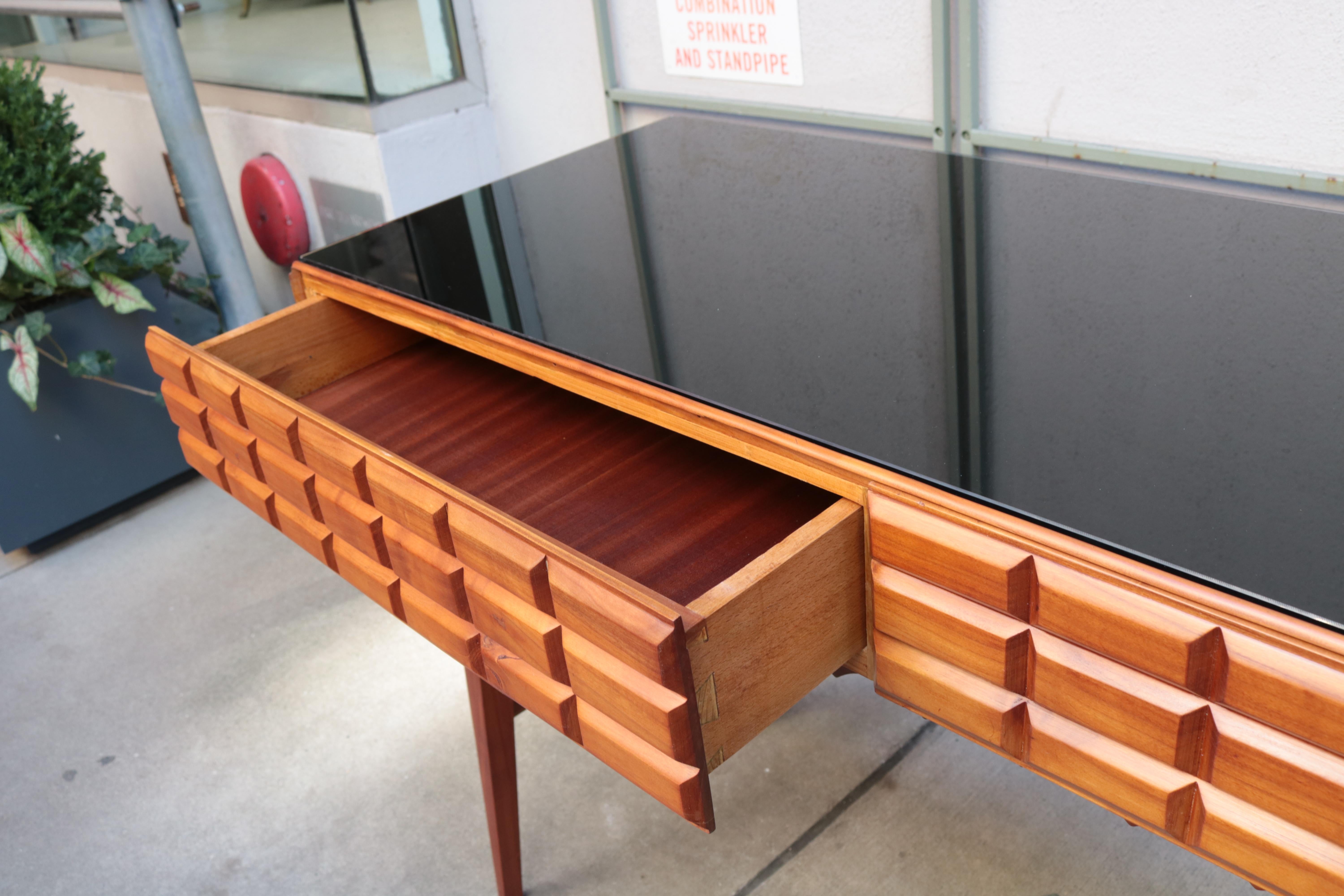 Long Italian Modernist Console Table For Sale at 1stDibs