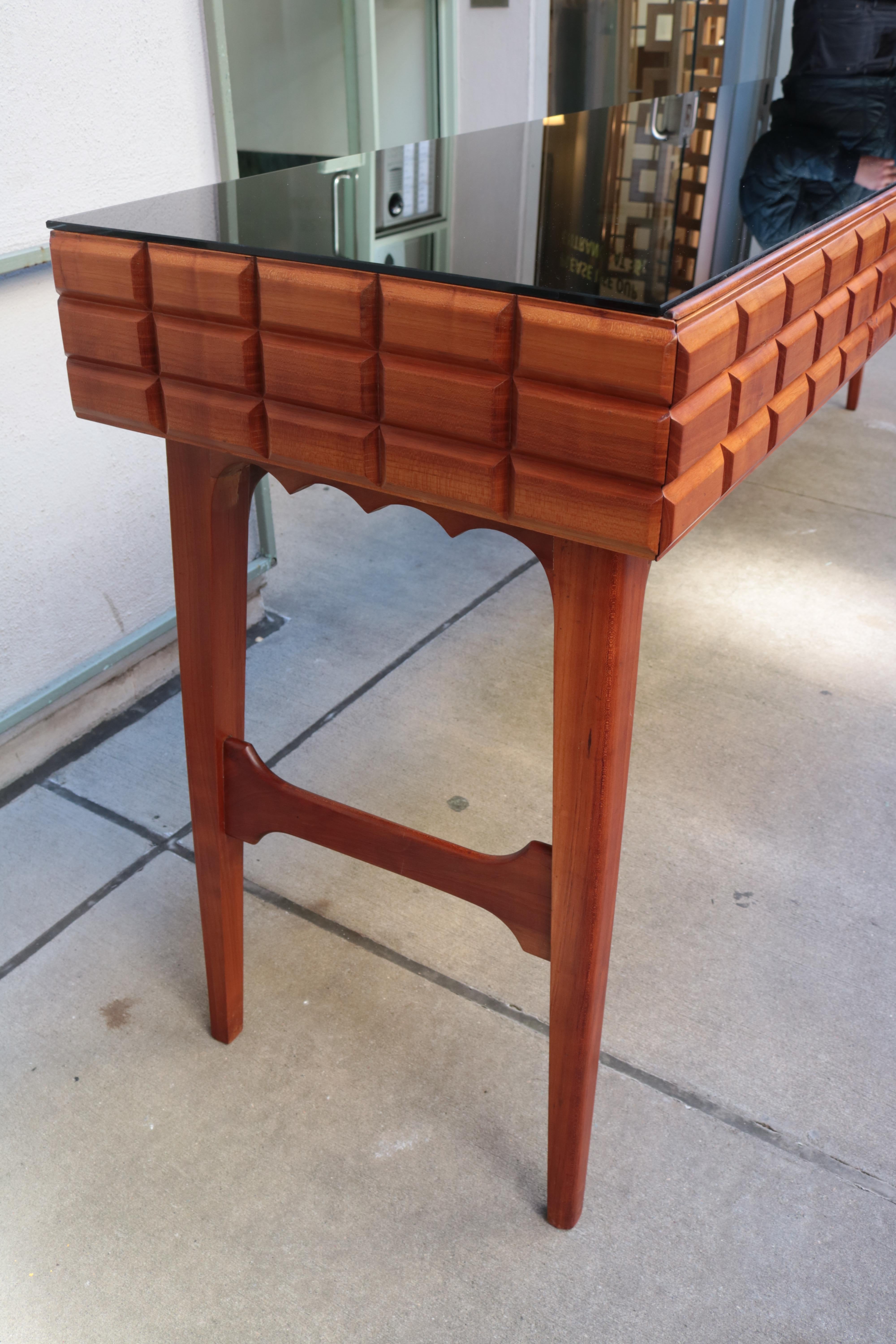 Long Italian Modernist Console Table For Sale at 1stDibs