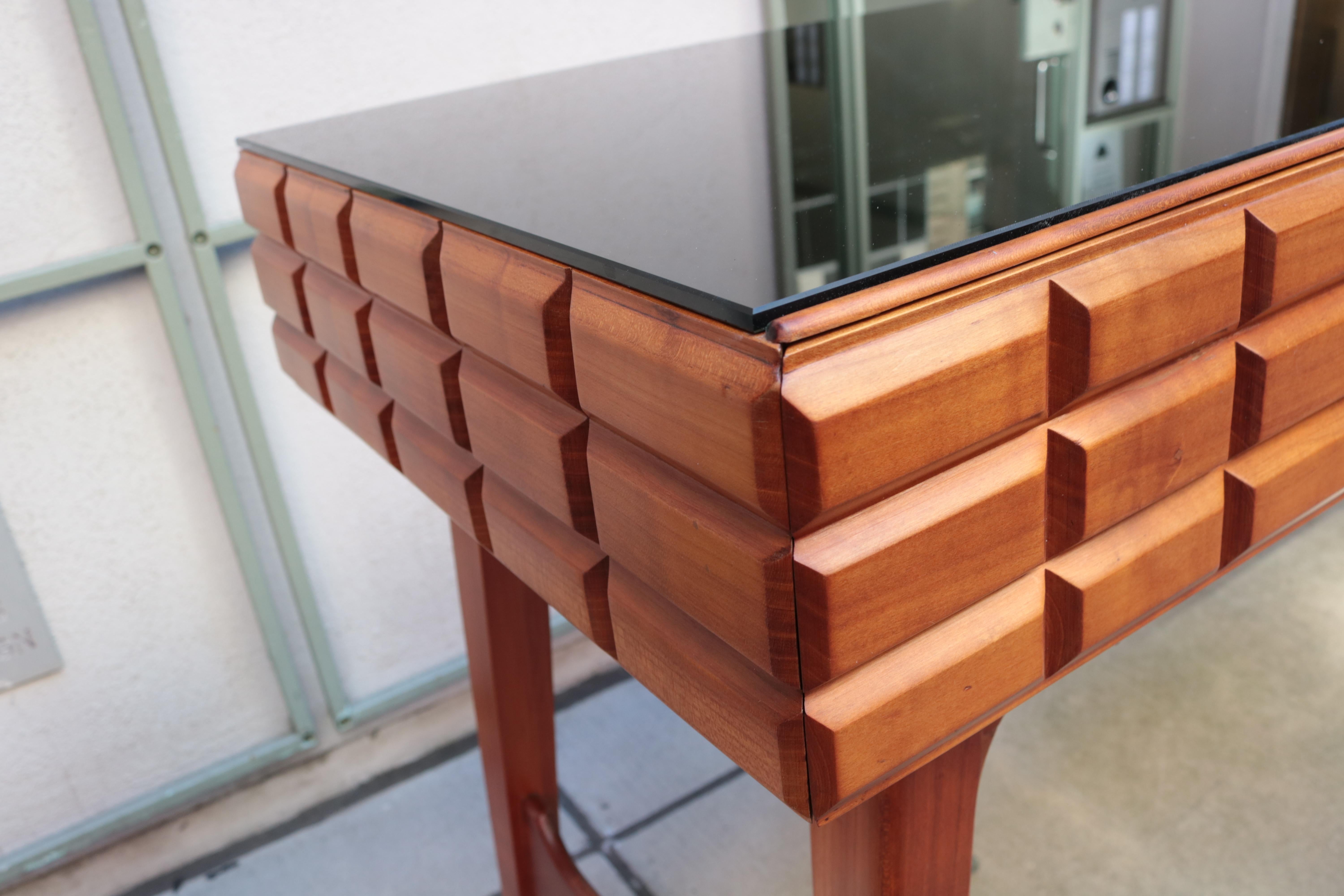 Long Italian Modernist Console Table For Sale at 1stDibs
