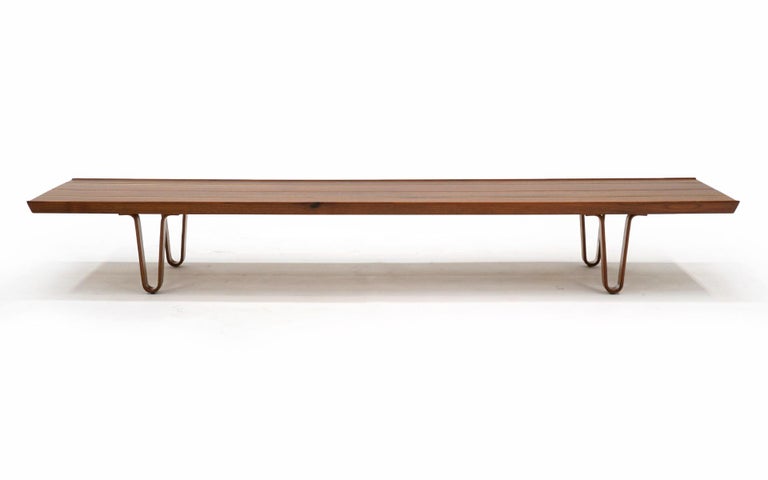 Long John Bench / Coffee Table by Edward Wormley for Dunbar, Expertly ...