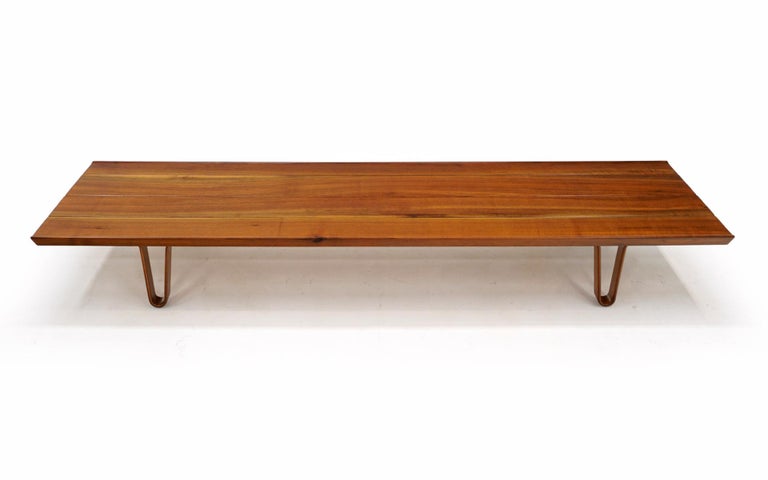 Long John Bench / Coffee Table by Edward Wormley for Dunbar, Expertly ...