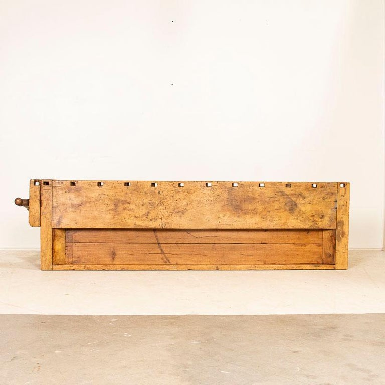 Long Narrow Antique Carpenter's Workbench at 1stDibs