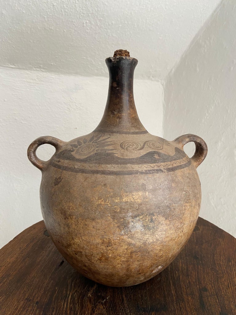 Long Necked Water Jug from Mexico's Huasteca Region, Circa 1970's at ...