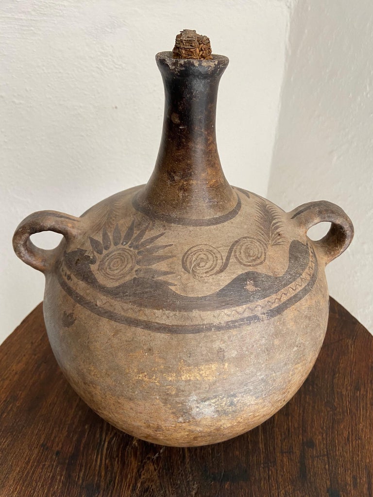 Long Necked Water Jug from Mexico's Huasteca Region, Circa 1970's at ...