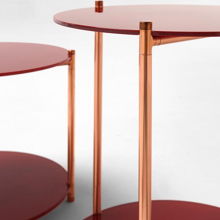 Long Playing Tall Side Table by Alberto Colzani For Sale at 1stDibs