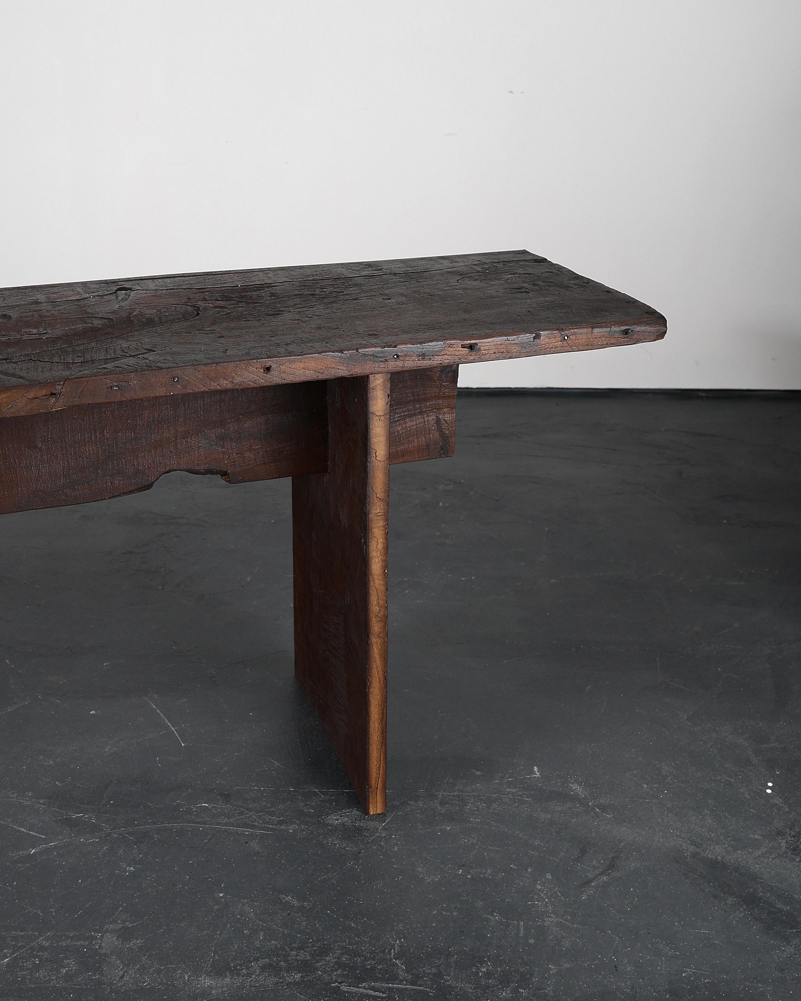 Long Primitive Console Table In 18th C. Portuguese Chestnut For Sale at ...