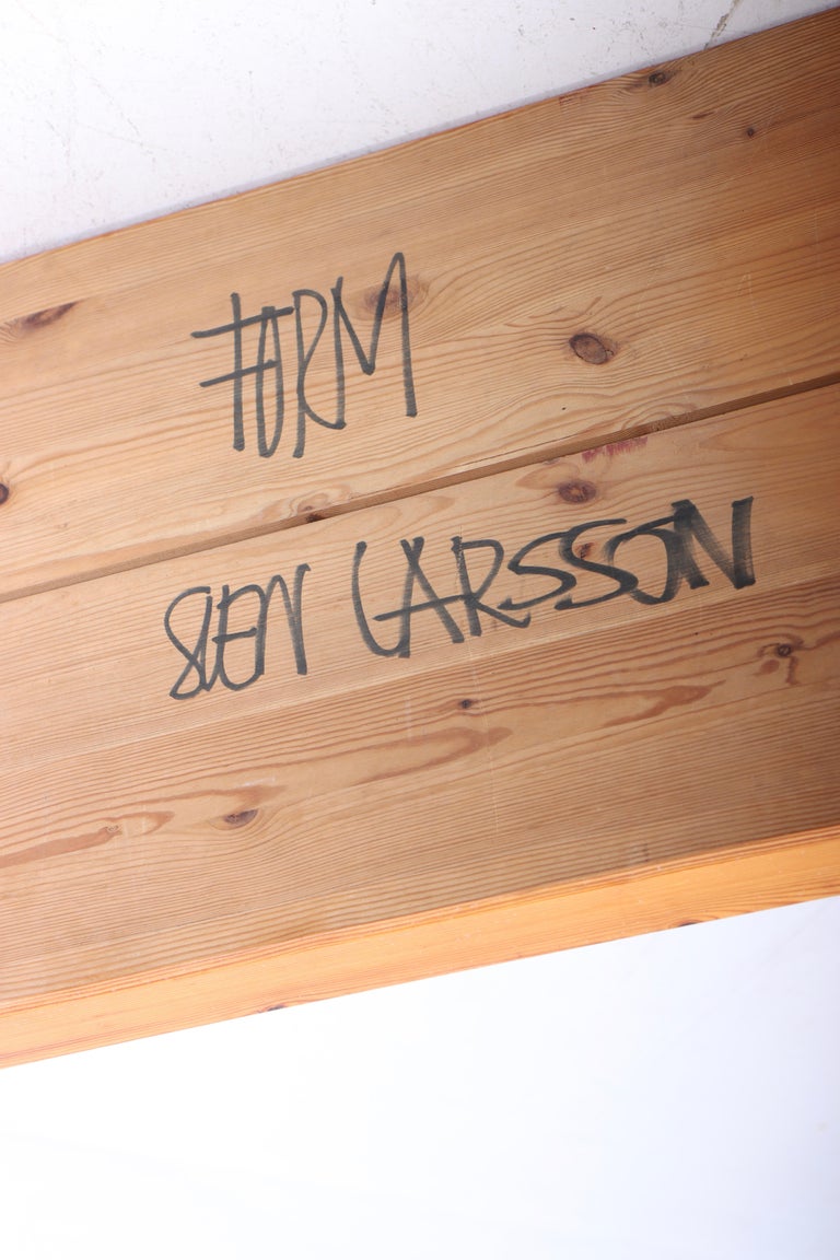 Long Scandinavian Bench in Solid Pine by Sven Larsson, 1970s For Sale at 1stDibs