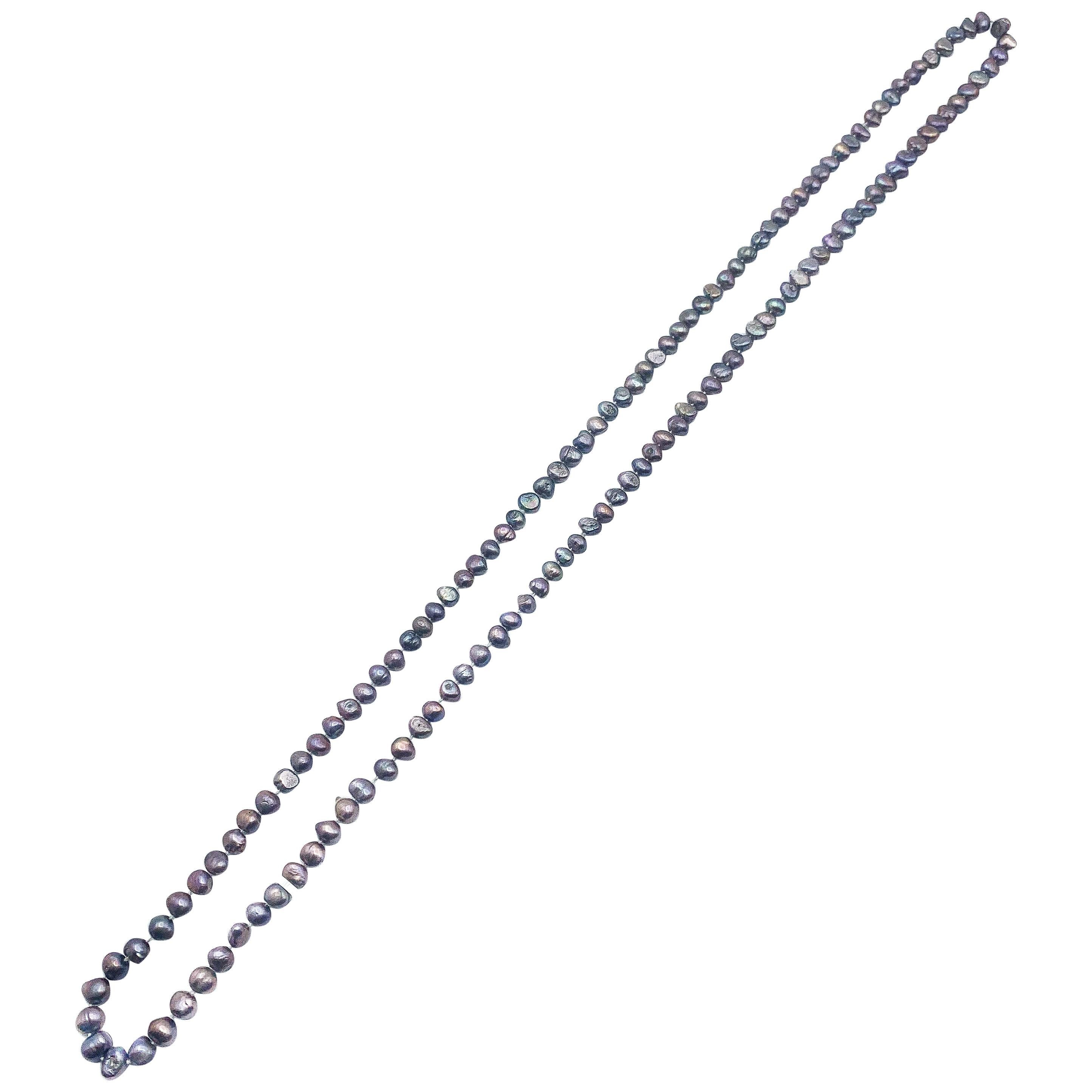 Lavender Peach Colour Freshwater Pearl Necklace at 1stDibs | peach ...