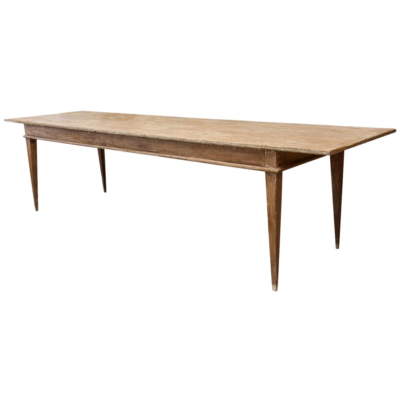 Long Swedish Dining Table at 1stDibs