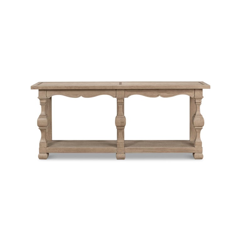 Long Transitional Console Table For Sale at 1stDibs